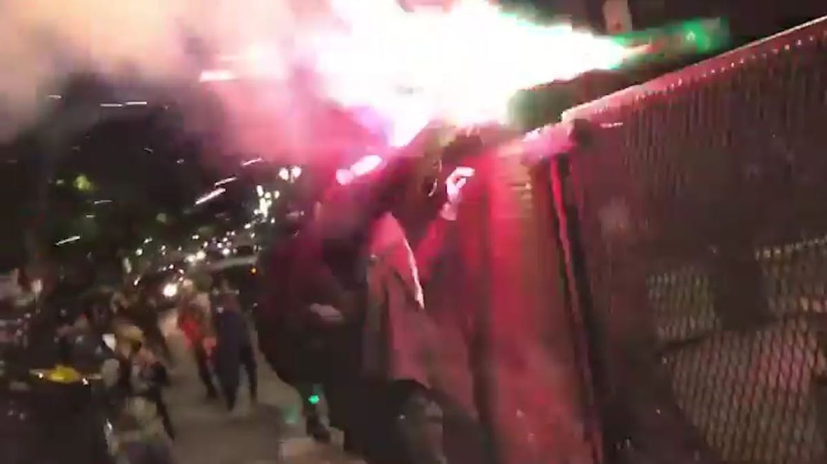 WATCH: Activist Tries To Shoot Firework At Court, It Shoots Sparks In ...