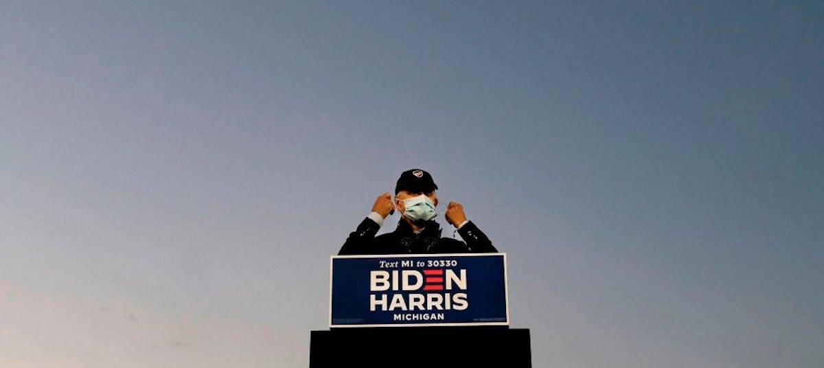 Biden Uses Giant Teleprompter At Yet Another Sparsely Attended Rally