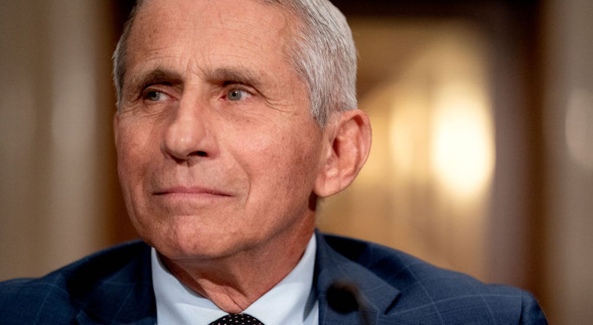 Viral Fauci Doc Shot Shows Dr. Working Alongside Portrait Of Himself In ...