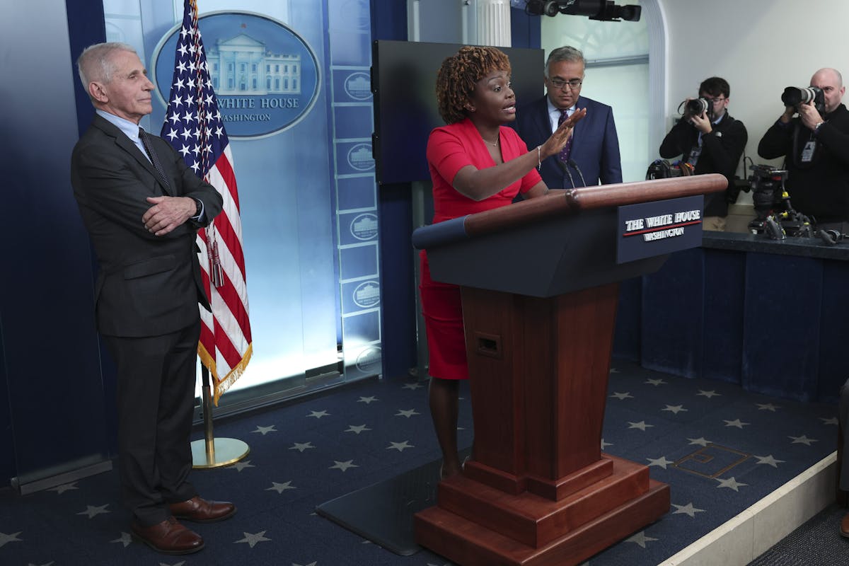 Karine Jean Pierre Loses Control Of Briefing Room And Herself As