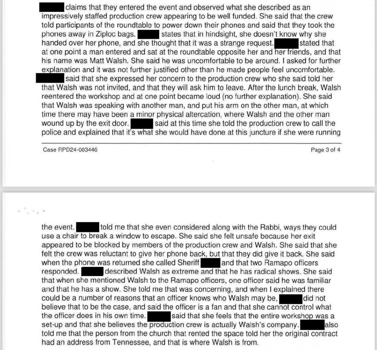 Police Report: Lefties Wanted To ‘Break A Window To Escape’ Matt Walsh ...