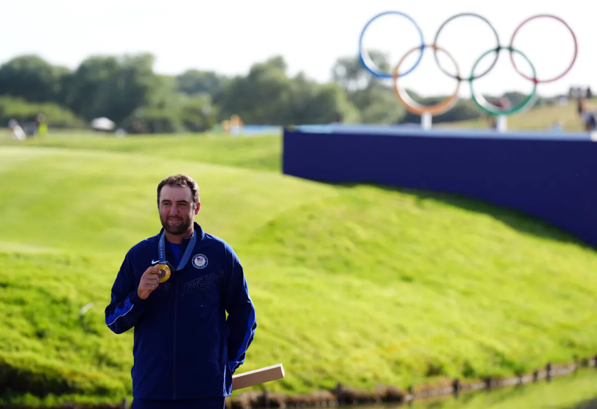 Golf Star Scottie Scheffler Wins Olympic Gold Medal, Gets Emotional As ...