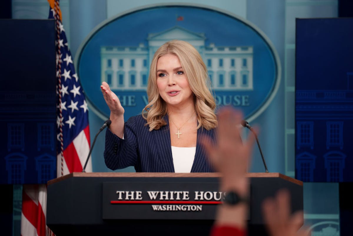 WH Press Sec Tells Daily Wire Trump ‘Won’t Back Down’ On Girls Sports ...