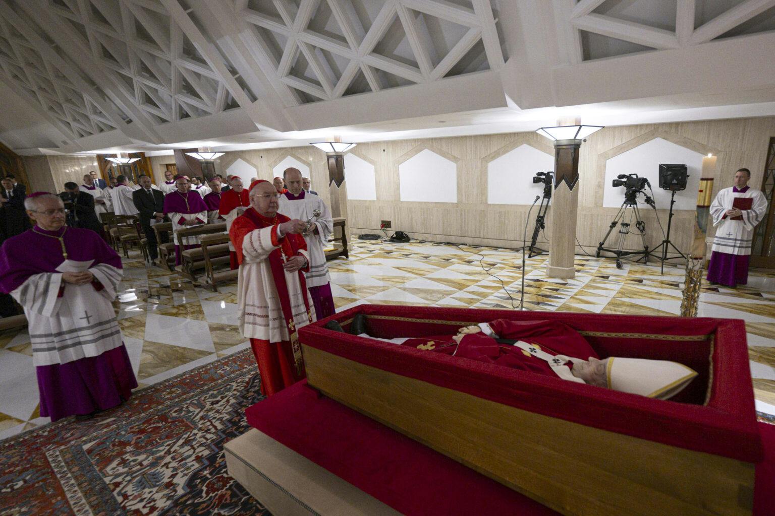 Vatican Releases First Photos Of Pope Francis In Casket