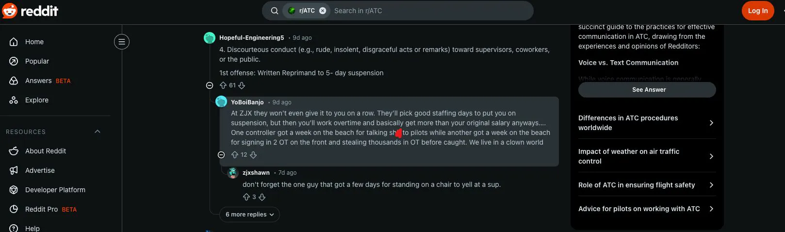 I Did A Deep Dive Into The Air Traffic Control Subreddit And What I ...